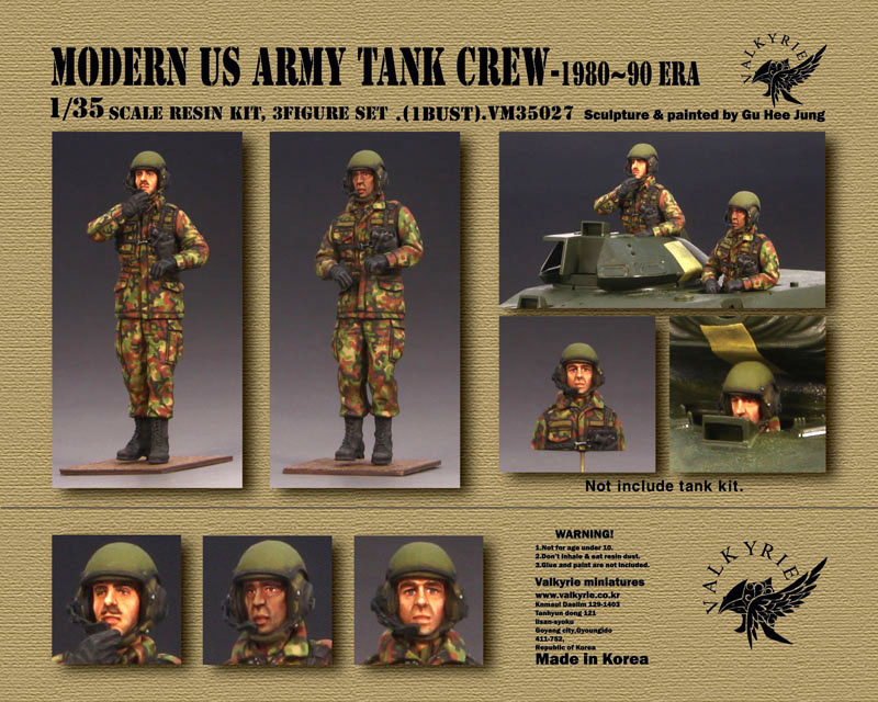 Current USA Tank Crew Set 1980-90S (2 Figures + 1 Bust Included) | HLJ.com Current USA Tank Crew Set 1980-90S (2 Figures + 1 Bust Included) | HLJ.com