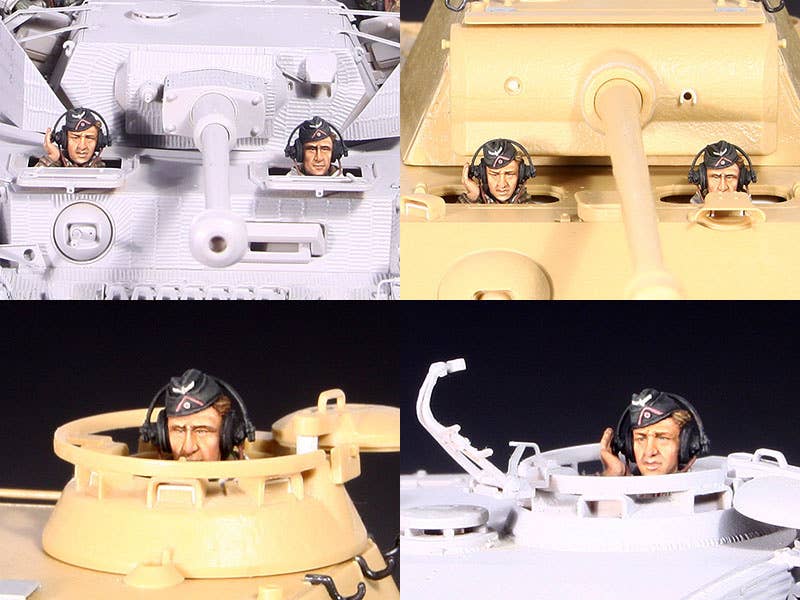 WWII German Army Wehrmacht Tanker Bust Set Panzerkampfwagen IV Radioman ...