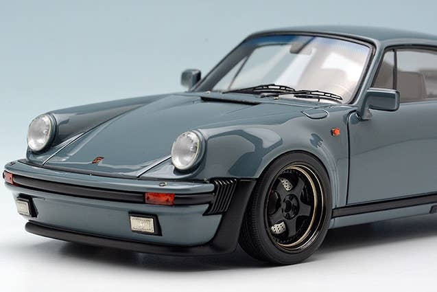Porsche 930 Turbo 1988 5 Spoke Wheel Slate Gray (Matte Black Wheel ...