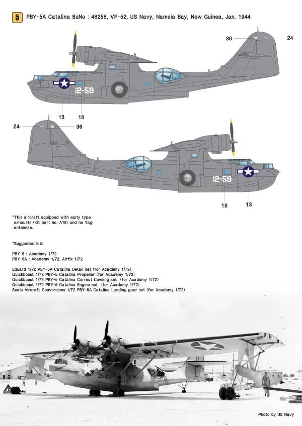 PBY Catalina Decal Part 1 (PBY-5/5A) | HLJ.com