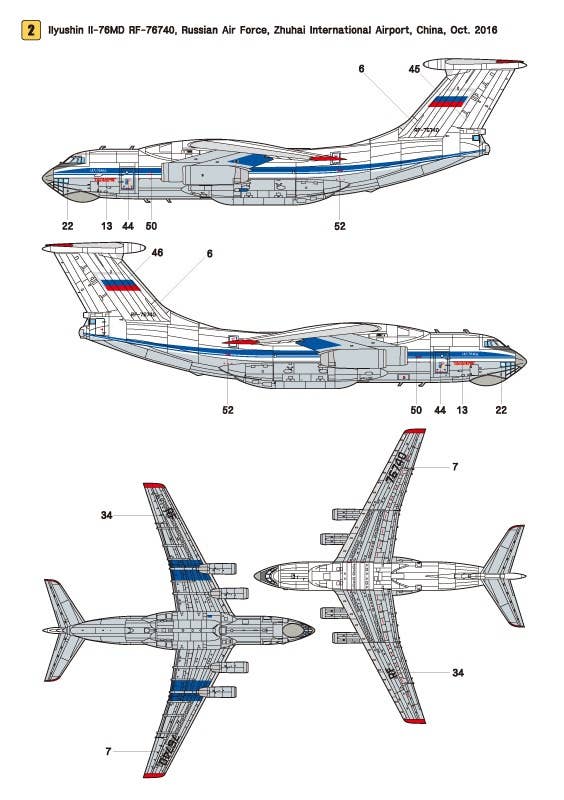 Ilyushin Il-76 Part.1 Russian Air Force Il-76MD (for Zvezda) | HLJ.com