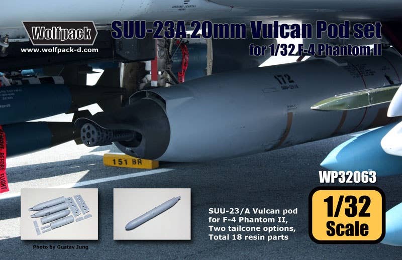 SUU-23/A 20mm Vulcan Pod Set for F-4 | HLJ.com