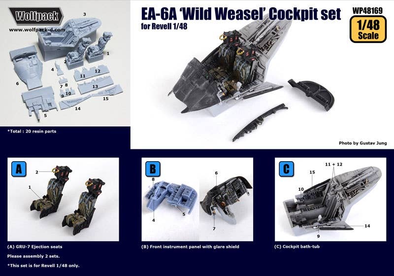 EA-6A cockpit set (for level) | HLJ.com