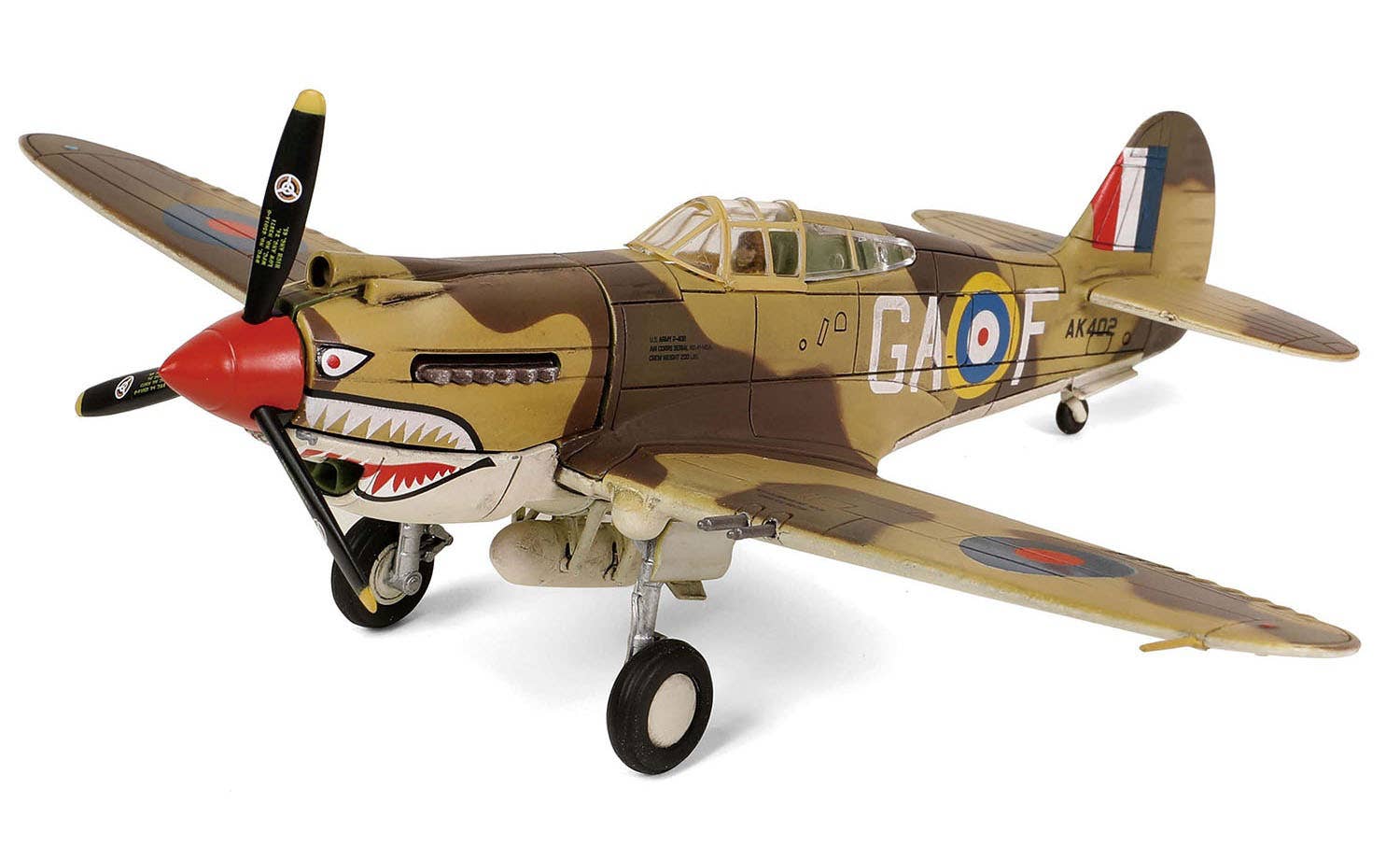 British Army P-40B Tomahawk Mk.IIB 112 Squadron No. AK402 GA-F October ...