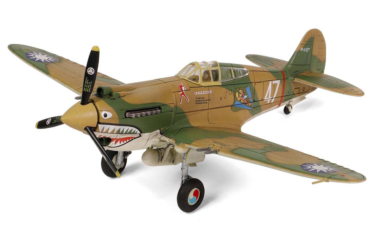US Army P-40B Hawk 81A-2 3rd Pursuit Squadron Robert Smith Aircraft No ...