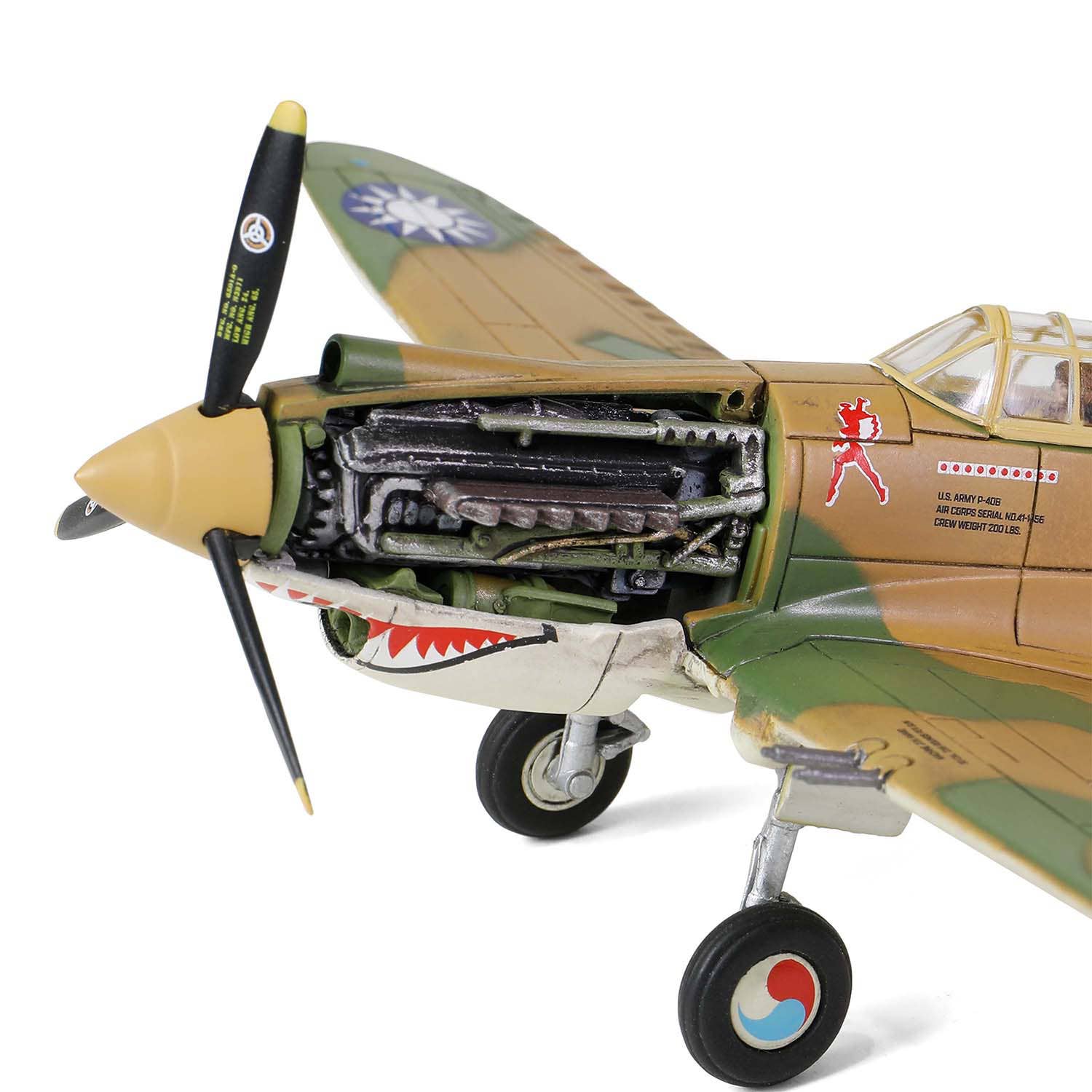 US Army P-40B Hawk 81A-2 3rd Pursuit Squadron Robert Smith Aircraft No ...