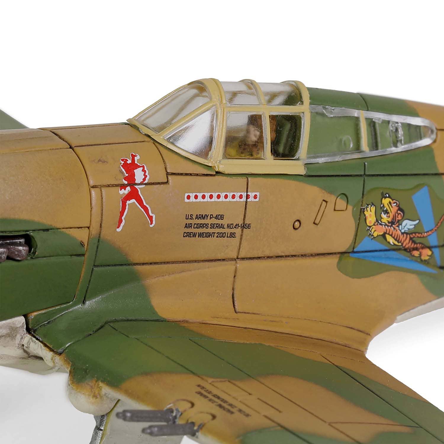 US Army P-40B Hawk 81A-2 3rd Pursuit Squadron Robert Smith Aircraft No ...