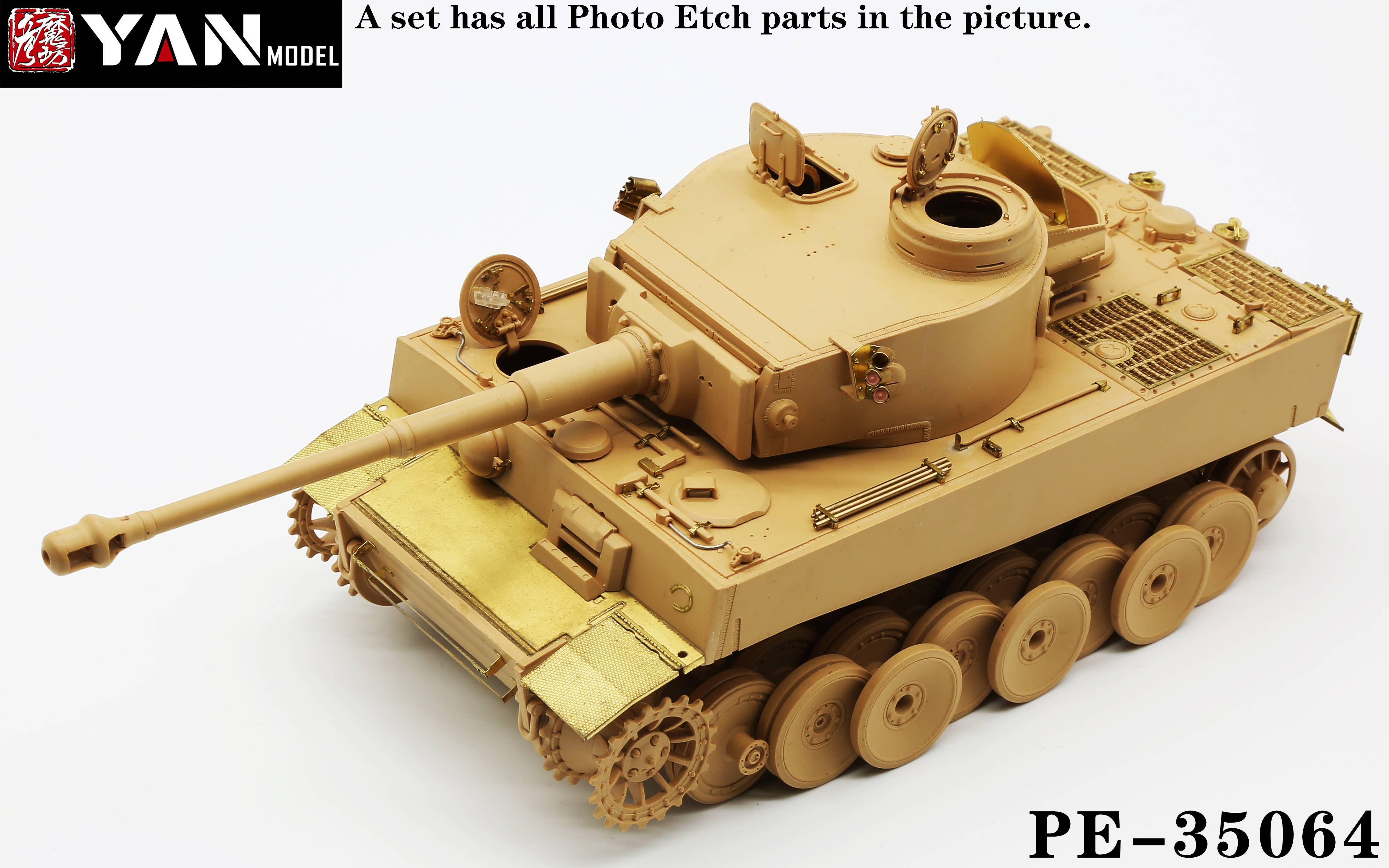 German Tiger I Heavy Tank Initial Type PE Set For RFM RM-5078 | HLJ.com