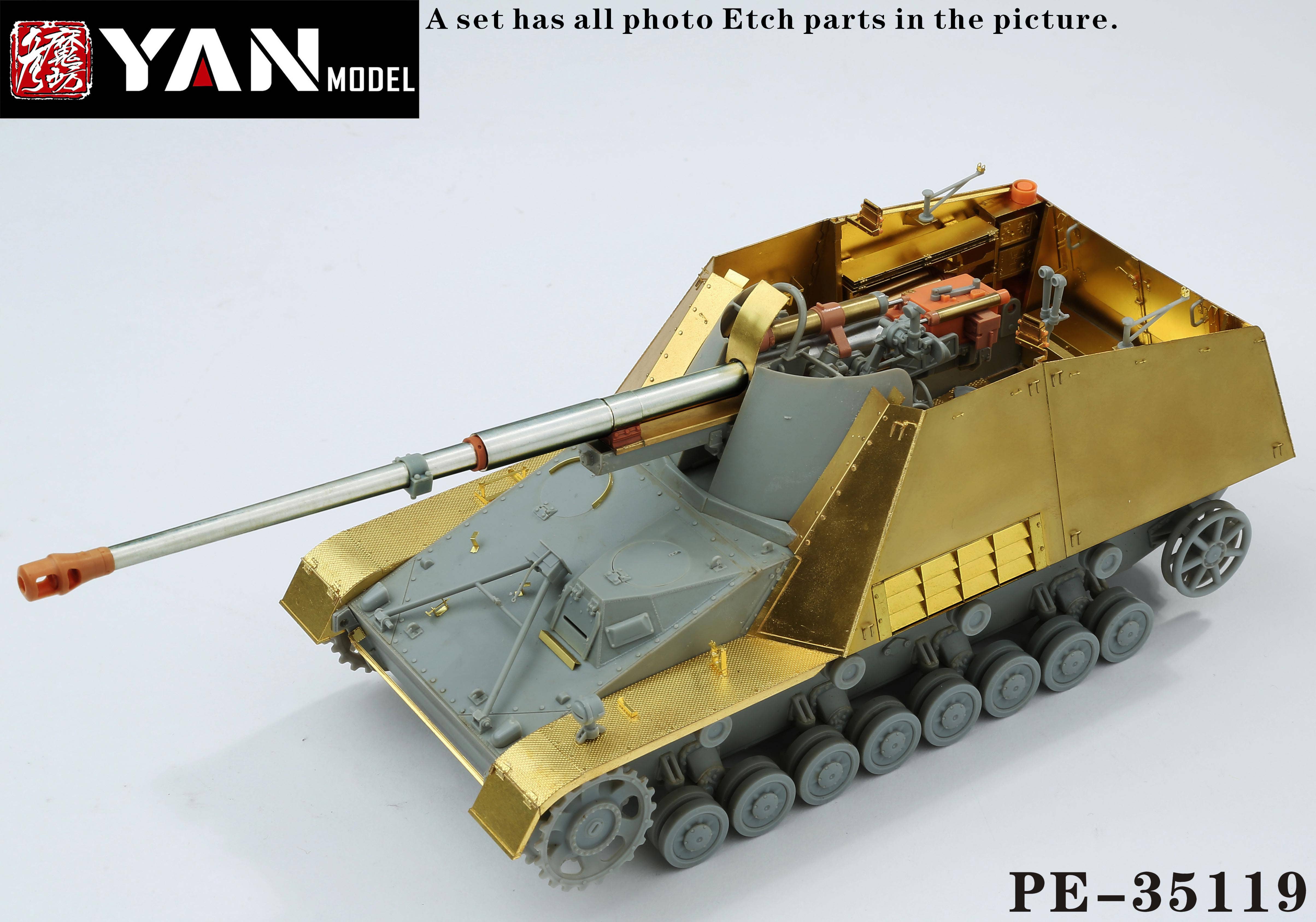 German Sd.Kfz.164 Nashorn Popular PE Set (for TAMIYA, Dragon, Border ...