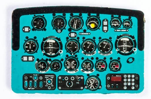 Mil Mi-2 Helicopter Coloring instrument panel Plastics/Mastercraft ...