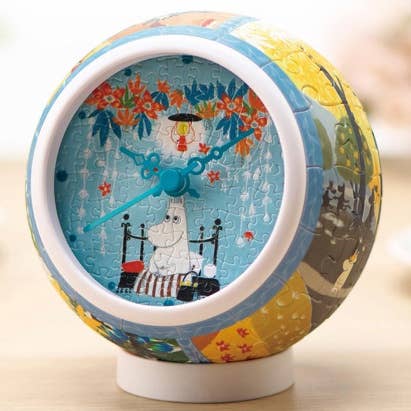 Puzzle Clock: Moomins Scenes of Moomin Valley 145pcs 10 x 10 x 10cm ...