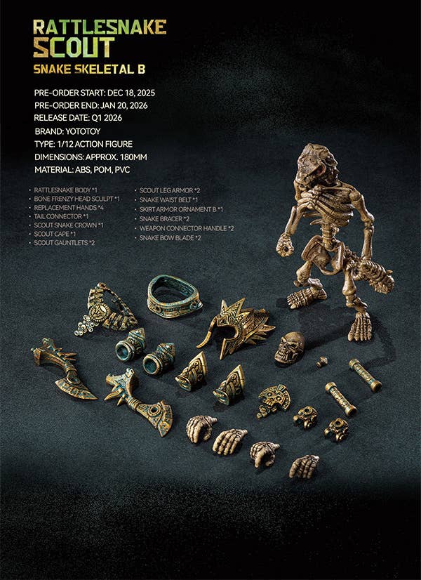 SNAKE SKELETAL Series Action Figure Set of 3 | HLJ.com