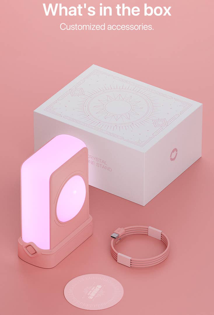 YOWU Crystal Headphone Stand Sakura Pink Color (for Cat Ear Headphones ...