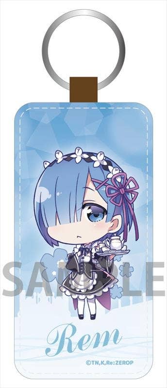 Re:Zero - Starting Life in Another World: Leather Keychain Rem Serving ...