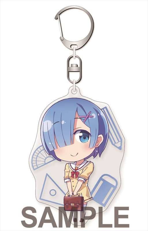Re:Zero - Starting Life in Another World: Acrylic Keychain Rem Uniform ...