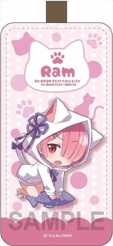 Re:Zero - Starting Life in Another World: Leather Keychain Ram Nekomimi ...