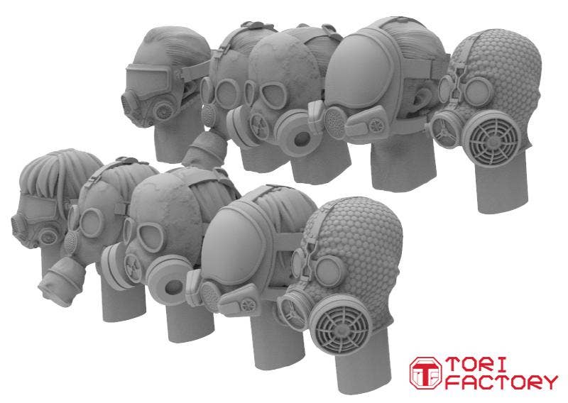 Accessory Head Series 3 Mask Headset 2 Gas Mask (10 Pieces) | HLJ.com