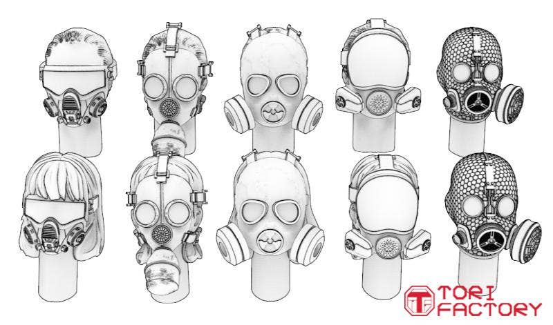 Accessory Head Series 3 Mask Headset 2 Gas Mask (10 Pieces) | HLJ.com