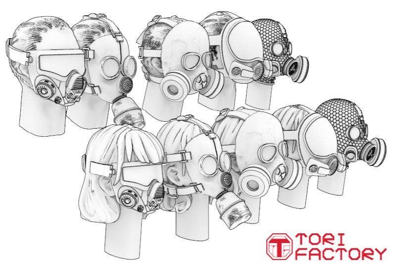 Accessory Head Series 3 Mask Headset 2 Gas Mask (10 Pieces) | HLJ.com