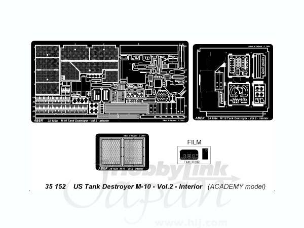 US Tank Destroyer M10 Vol.2 Interior (for Academy) | HLJ.com
