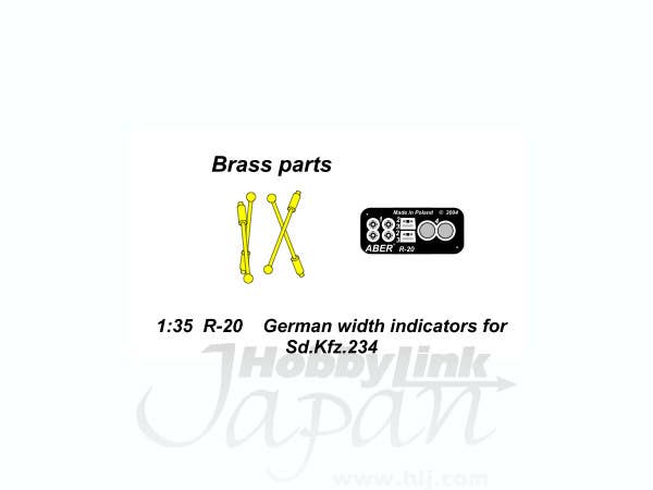 German Width Indicators for Sd.Kfz. 234 (4pcs) | HLJ.com