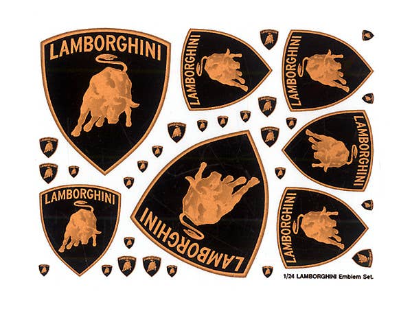 Lamborghini Countach LP400 Emblem Decal Set | HLJ.com