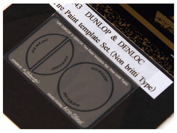 DUNLOP & DENLOC Tire Paint Template Set (Non Britti Type) | HLJ.com