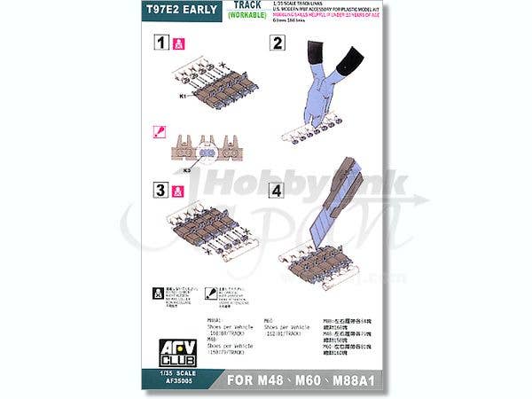 T97E2 Early Production Tank Track Links (for M48/M60/M88A1 Tanks) | HLJ.com