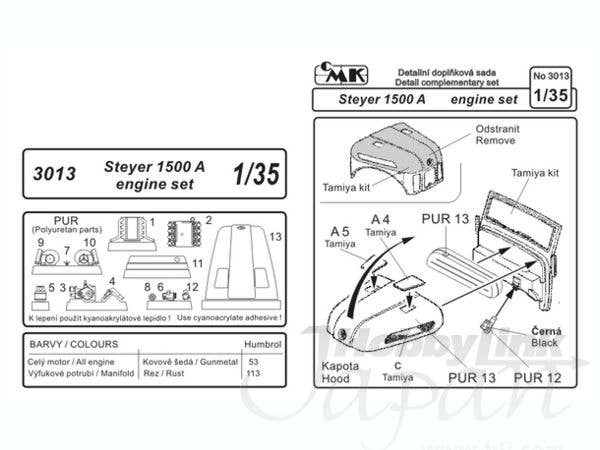 Steyer 1500A engine set | HLJ.com