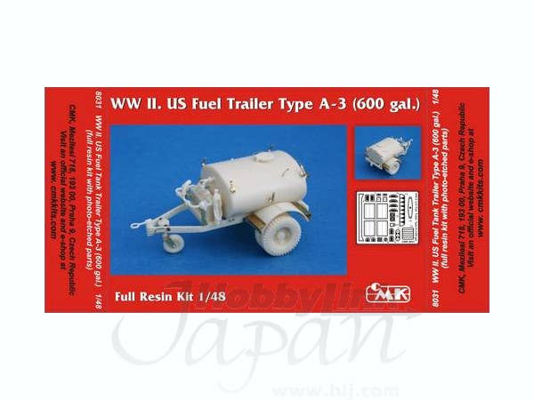 WWII US Fuel Trailer Type A-3 (600 gal.) Full Resin Kit | HLJ.com