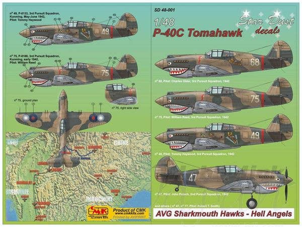 P-40C Tomahawk Decals | HLJ.com