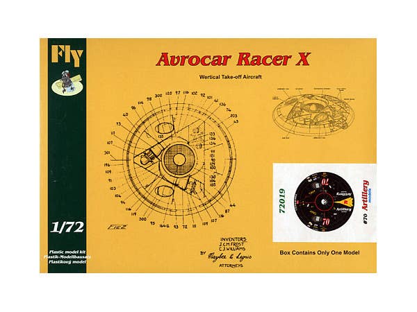 No. 70 Avrocar Racer X Artillery Models | HLJ.com