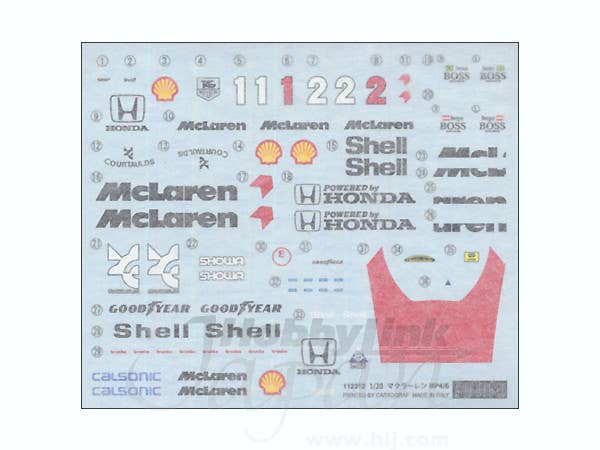 McLaren MP4/6 Cartograf Decals | HLJ.com