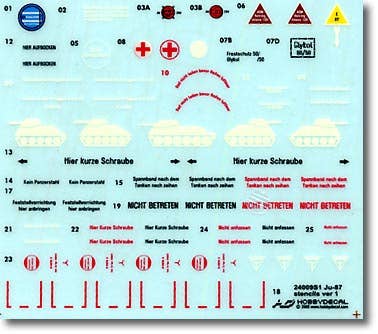 Ju87 Stuka Stencils Ver .1 | HLJ.com