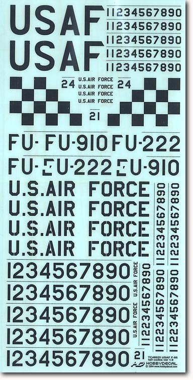 USAF F-86 Tail Codes ver 1.0 | HLJ.com
