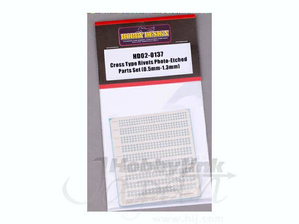Cross Type Rivets Photo-Etched Parts Set (0.5mm-1.3mm) | HLJ.com
