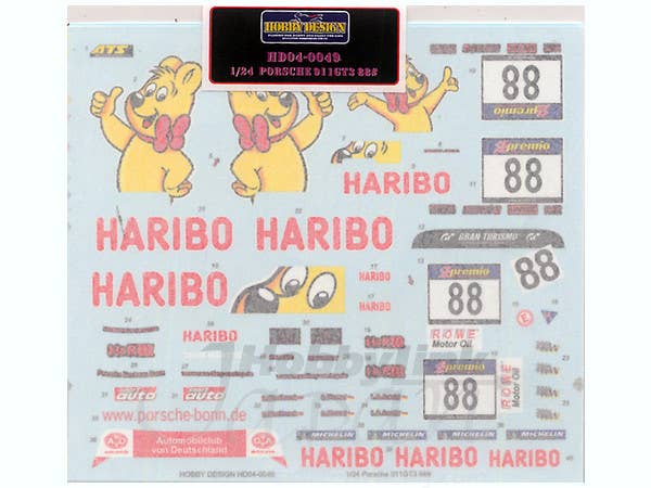 Porsche 911 GT3 #88 Haribo Decal | HLJ.com