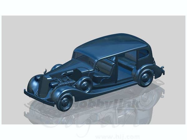 Soviet Packard 12 Leader's Car (Model 1936) with Passengers (4 figures ...