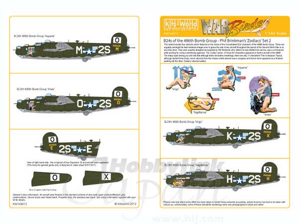 U.S.Army B-24 Liberator Decals Set 2 | HLJ.com