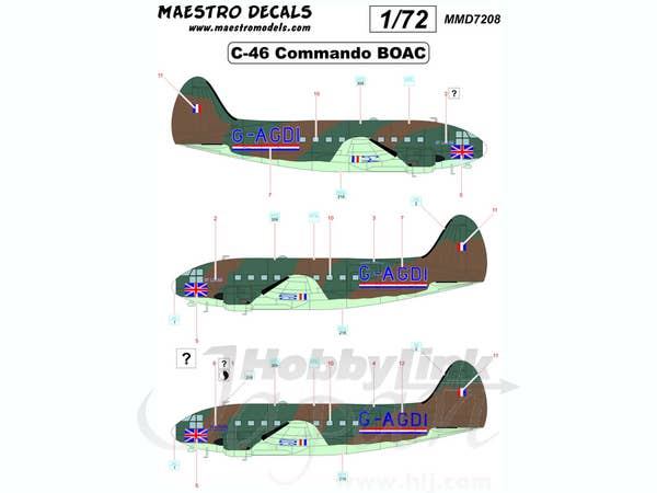 C-46 Commando Decals BOAC | HLJ.com