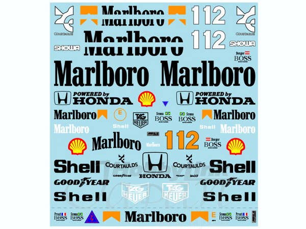 McLaren MP4/4 & MP4/6 Decals | HLJ.com