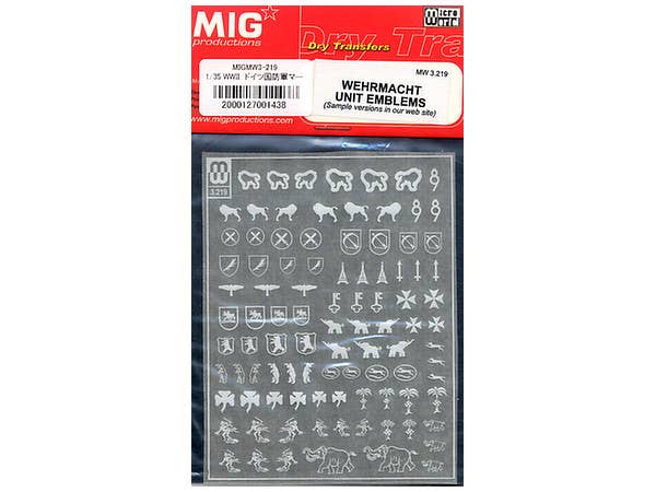 Wehrmacht Unit Emblems | HLJ.com