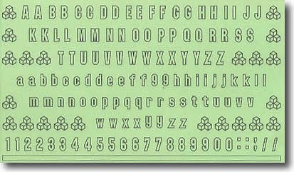 Numbering Seal Outline Grey | HLJ.com