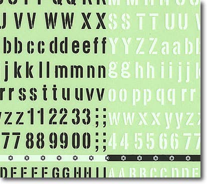 Numbering Seal Military Black & White | HLJ.com