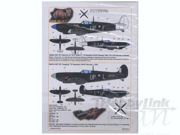 Royal Air Force Spitfire Decal Set | HLJ.com
