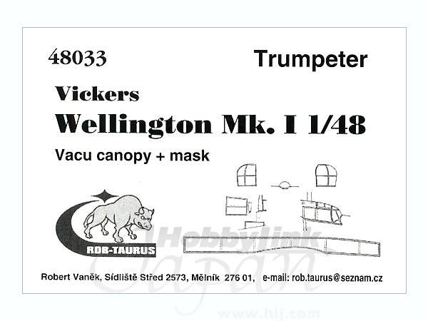 Wellington Mk-I Full Set (Canopy, Turret) (for Trumpeter) | HLJ.com