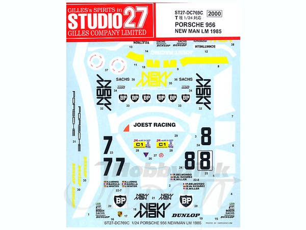 Porsche 956 New Man Le Mans 1985 Decals | HLJ.com