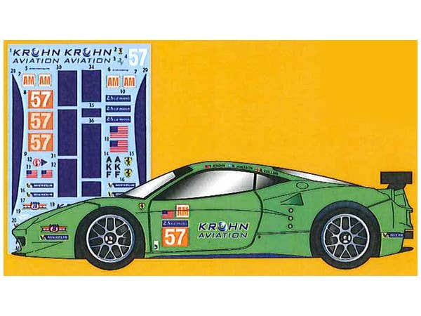 Ferrari 458 KROHN Racing #57 LM 2014 Decal | HLJ.com