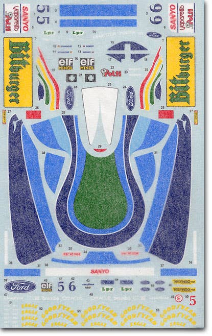 Benetton B194 '94 Late Model Decal | HLJ.com