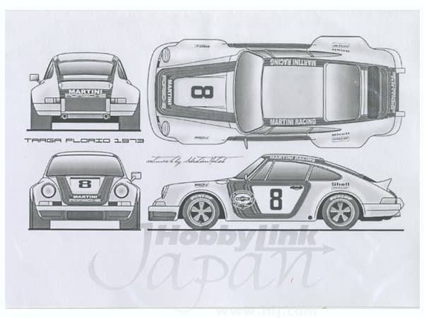 Porsche 911 RSR Targa Florio/LM 1973 Decal | HLJ.com